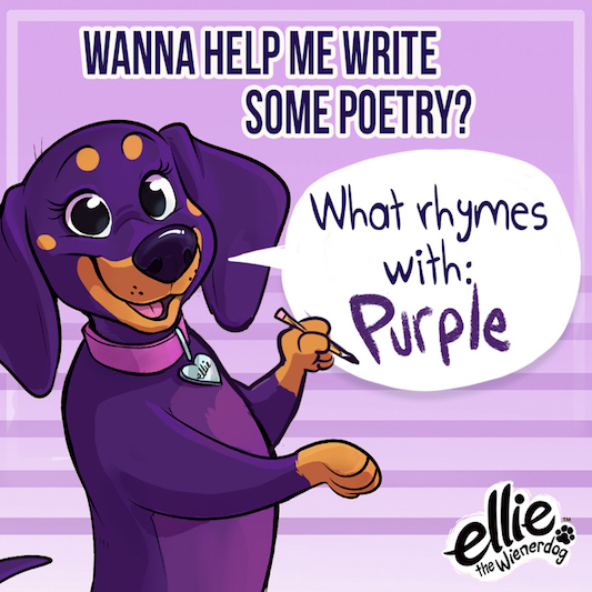 What Rhymes With Purple? – Celebrating National Poetry Month! – Ellie ...